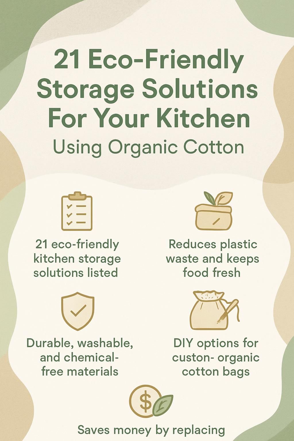 21 Eco-Friendly Kitchen Storage Solutions Using Organic Cotton